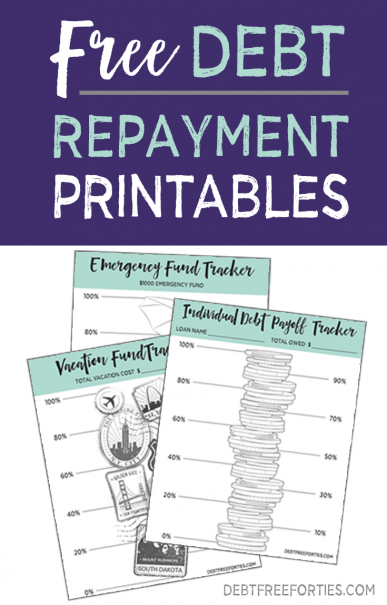FREE Debt Tracker Printable - Debt Free Forties