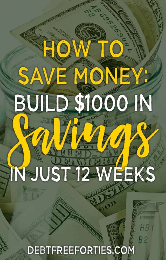 $1000 Savings Challenges + Free Printables - Debt Free Forties